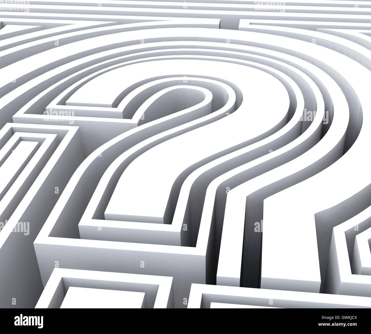 Question Mark Symbol Shows FAQ Solving Stock Photo - Alamy