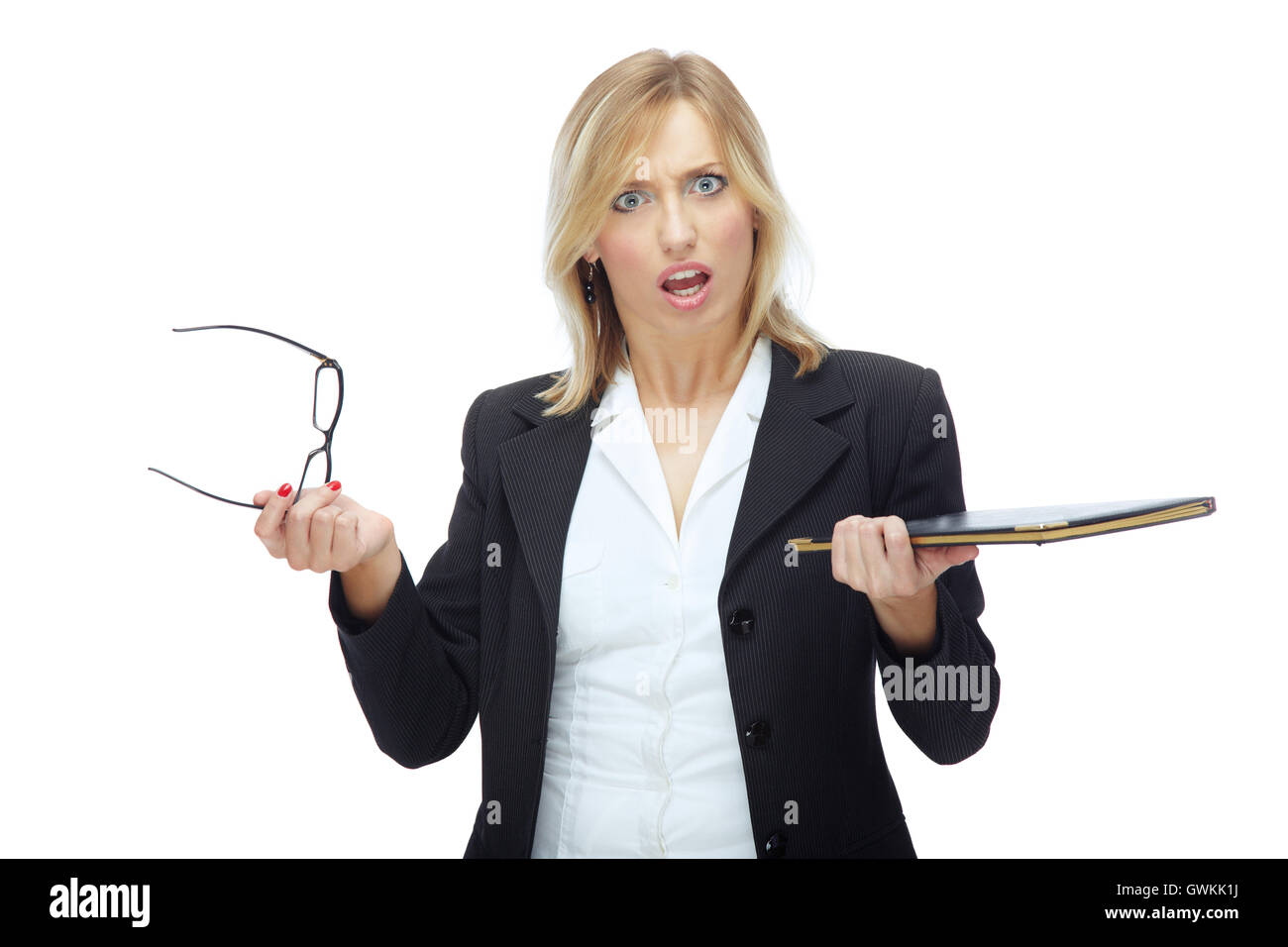 Angry female boss Stock Photo - Alamy