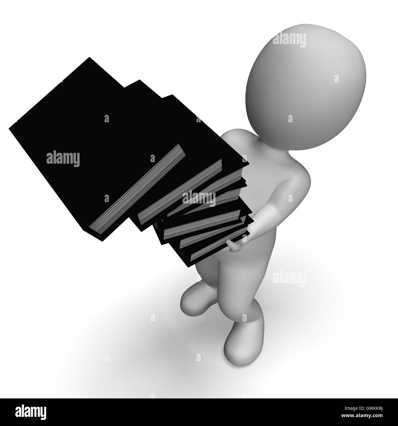 Dropping Files Shows Unorganized Clerk Stock Photo - Alamy