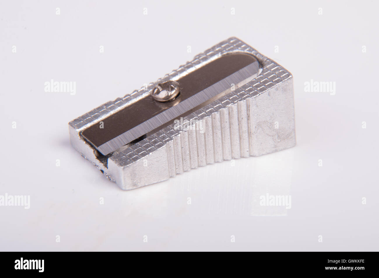 Metal pencil sharpener Stock Photo - Alamy