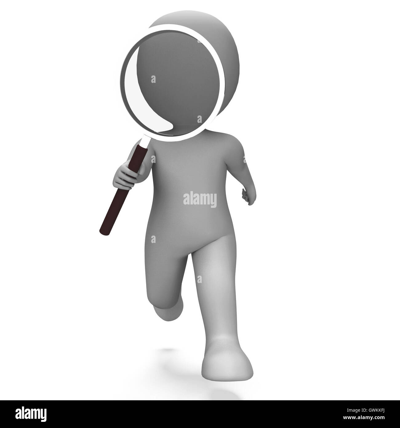 Searching Character Shows Find Looking Detective And Investigati Stock ...