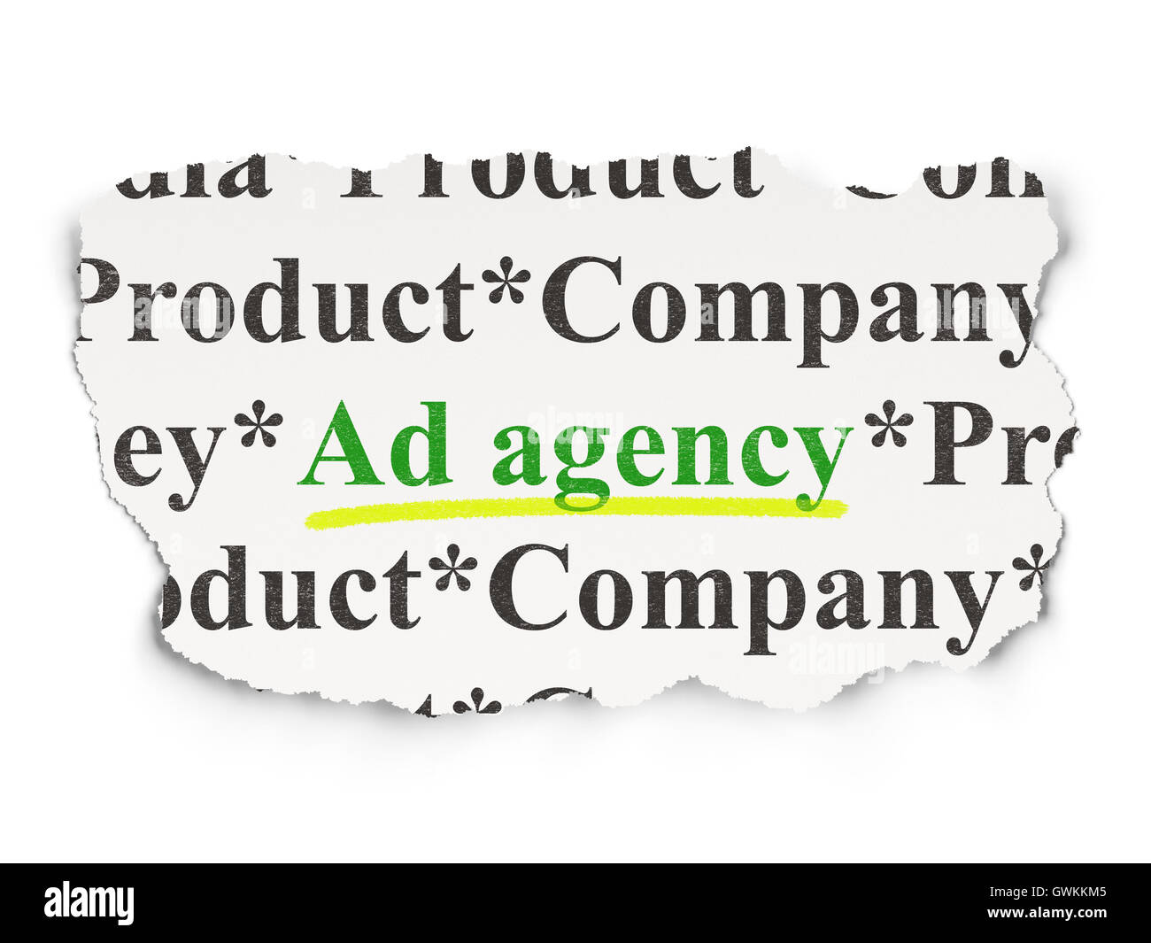 Marketing concept: Ad Agency on Paper background Stock Photo - Alamy