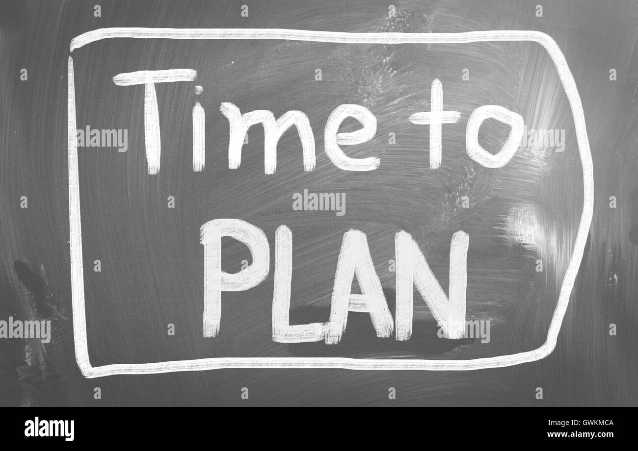 Time To Plan Concept Stock Photo - Alamy