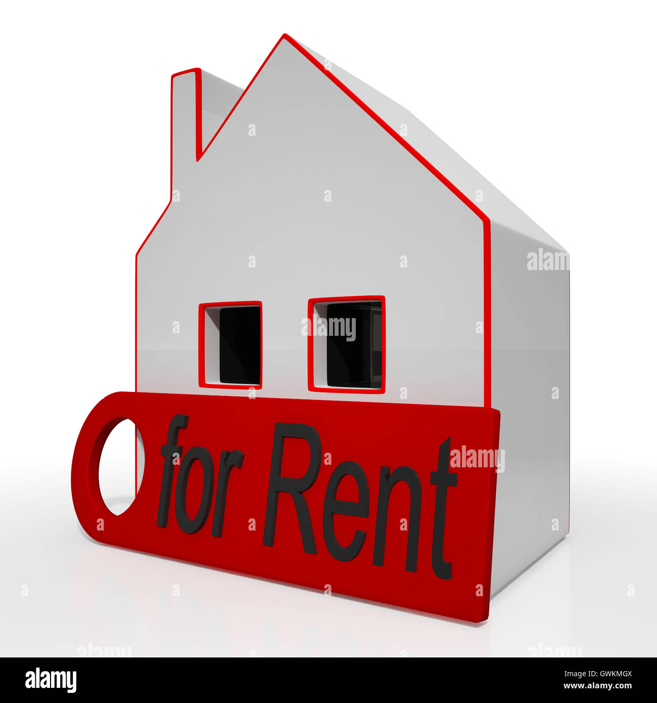 House rent sign hi-res stock photography and images - Alamy