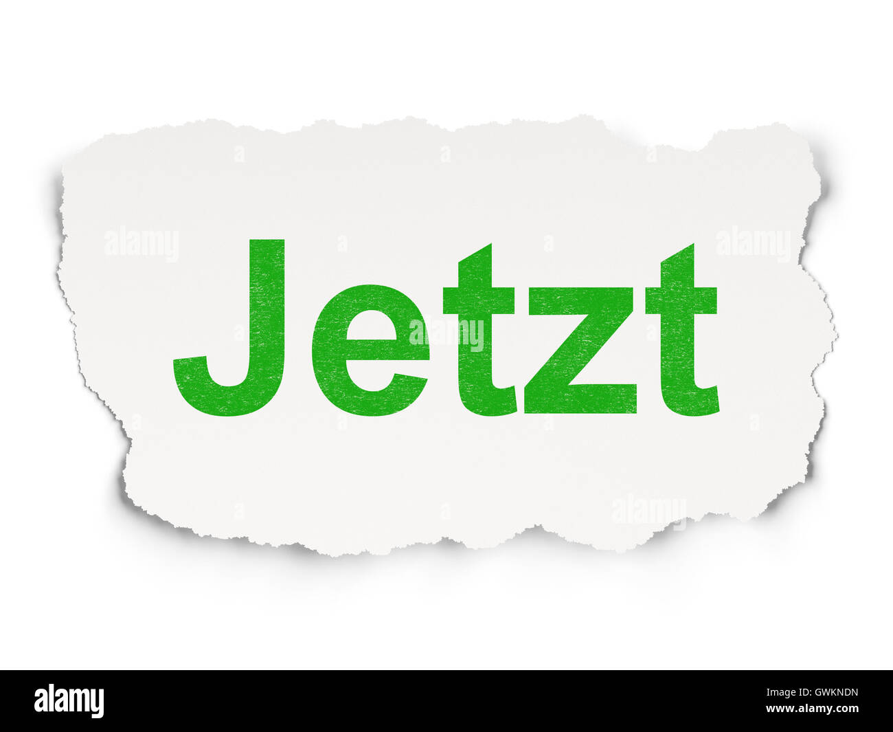 Timeline concept: Jetzt(german) on Paper background Stock Photo - Alamy