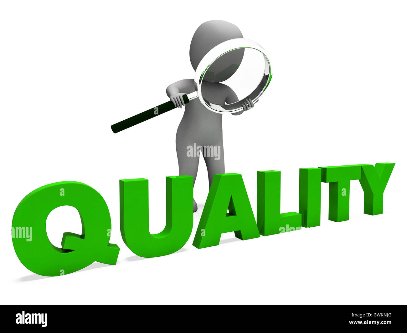 Quality Character Shows Perfection Approval And Excellent Stock Photo ...