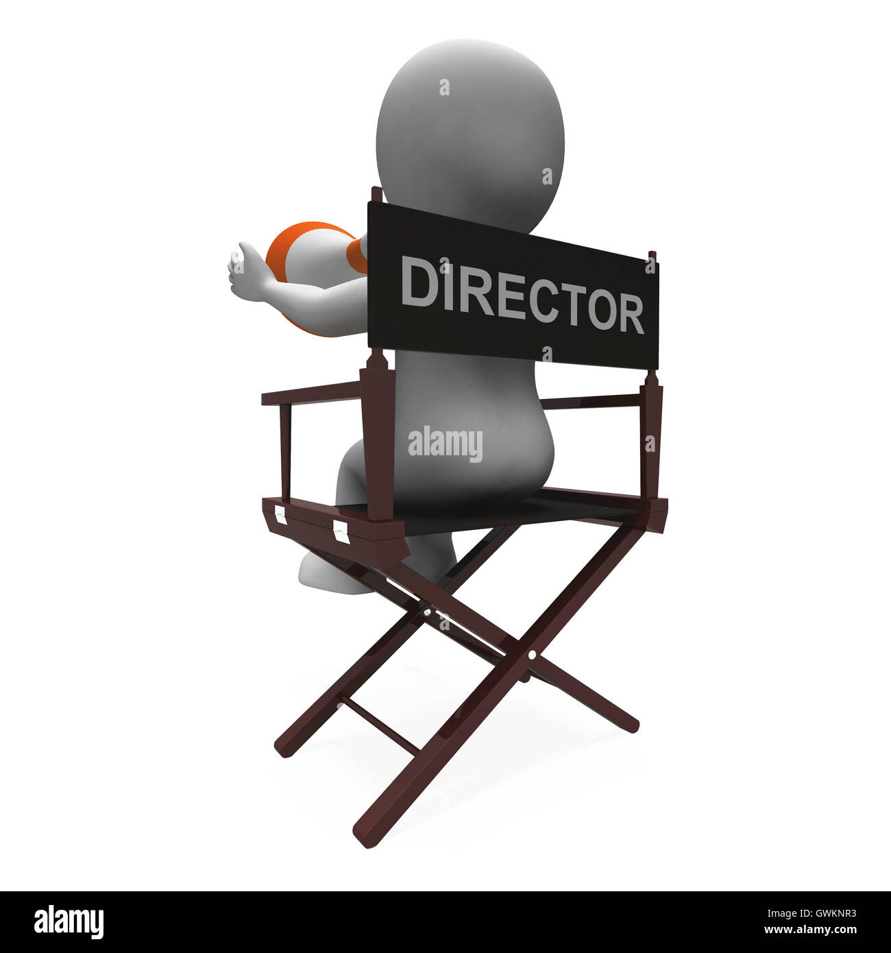 Director Character Shows Hollywood Movie Directors Or Filmmaker Stock ...