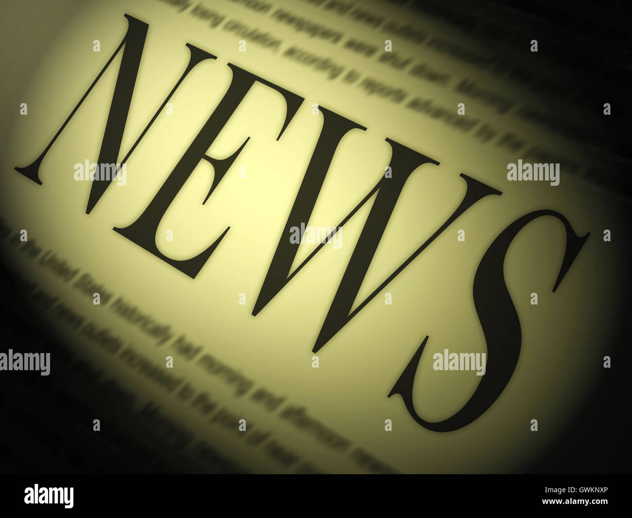 News Paper Shows Media Journalism Newspapers And Headlines Stock Photo ...