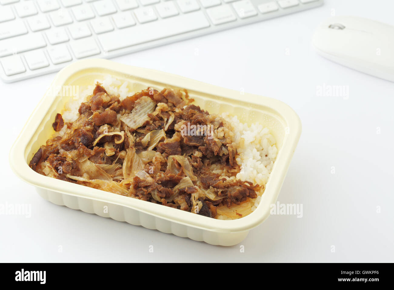 Fast food lunch at office Stock Photo - Alamy
