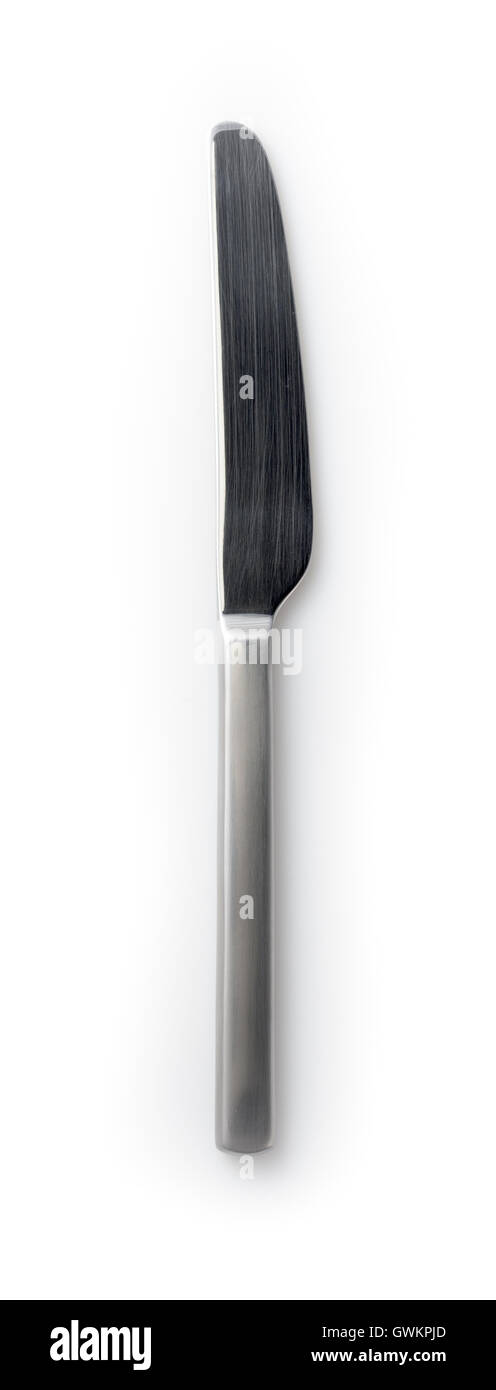 stainless steel knife isolated on a white background Stock Photo - Alamy