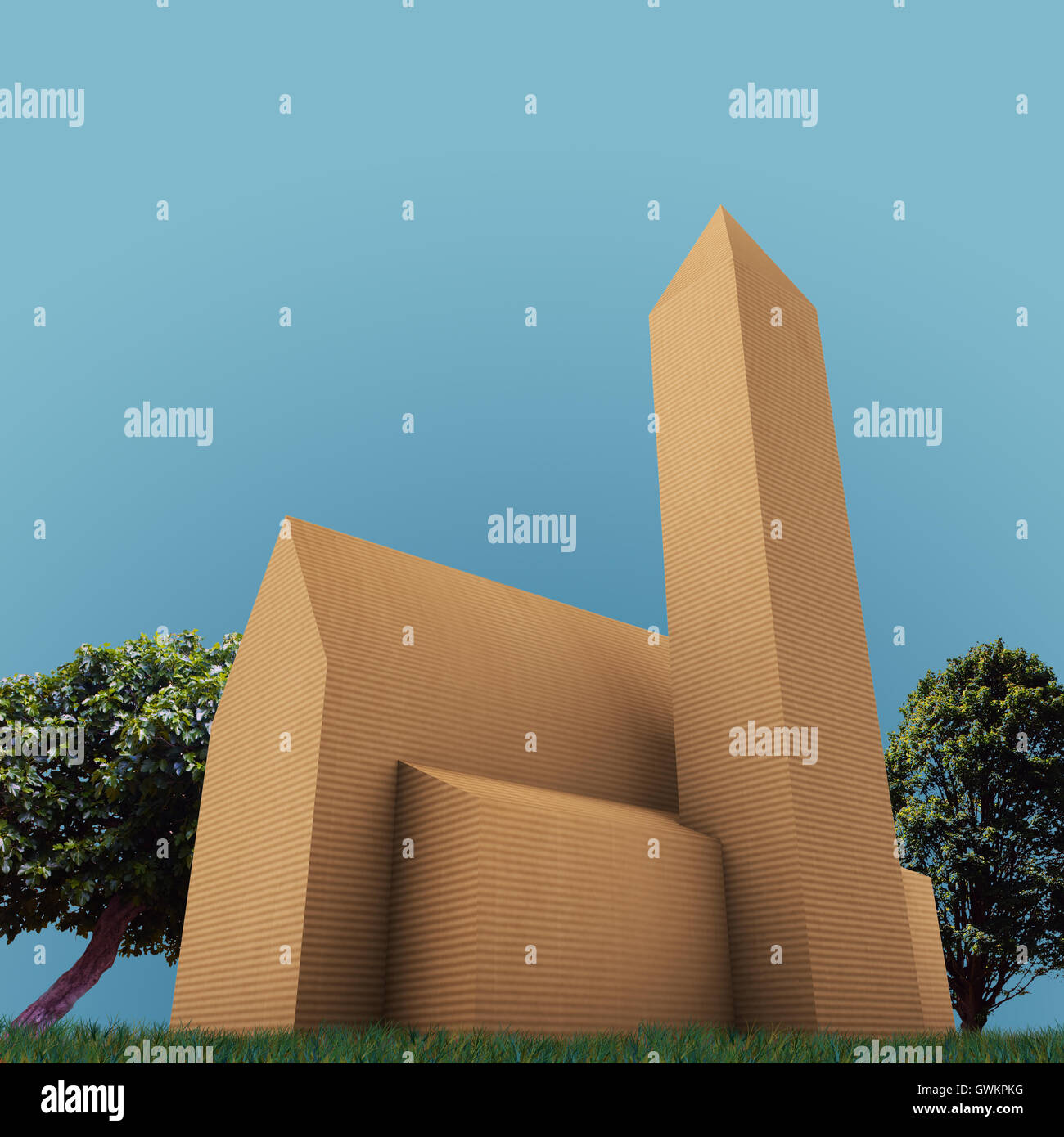Cardboard church hi-res stock photography and images - Alamy