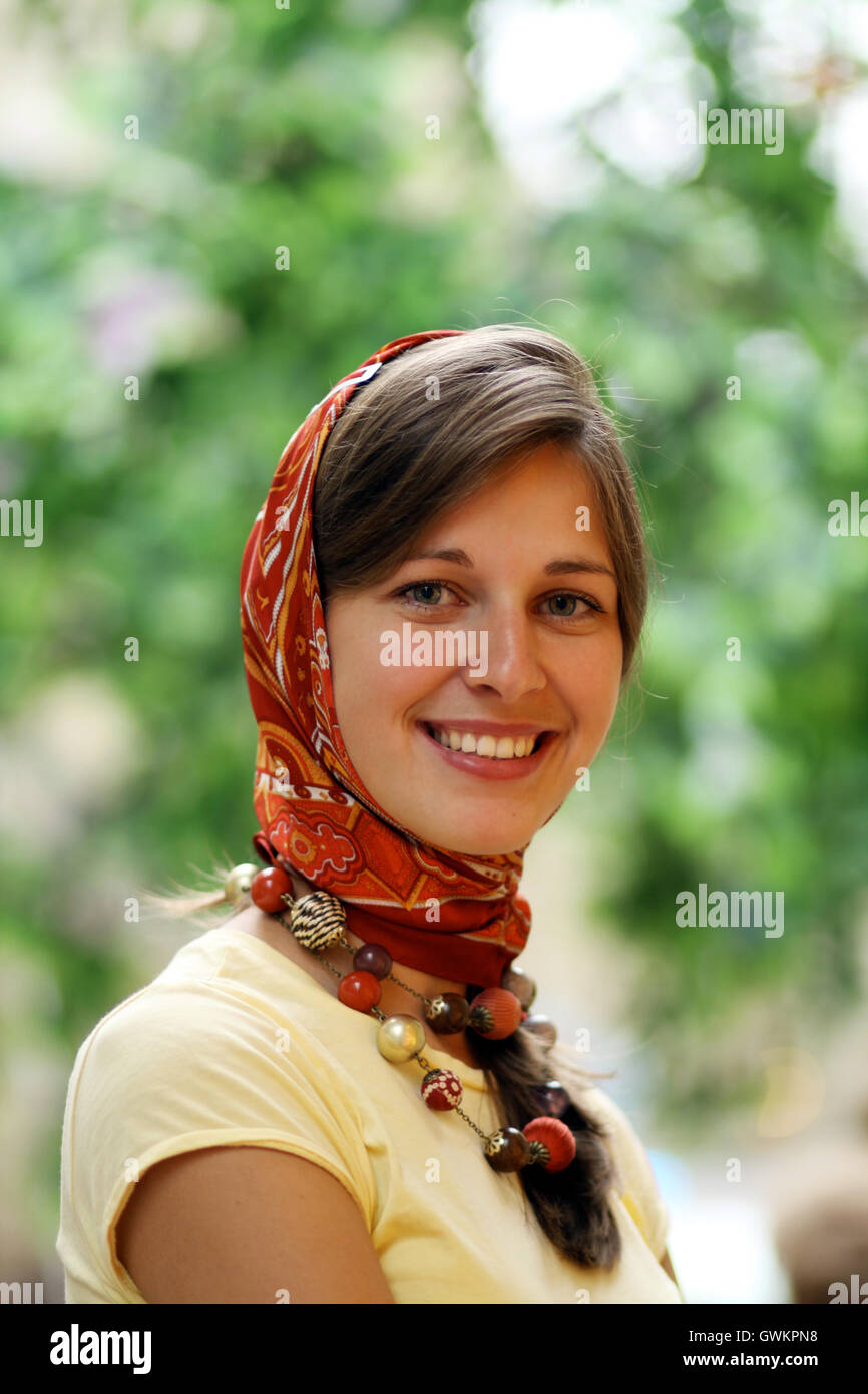 Beautiful Russian Girl Stock Photo - Alamy