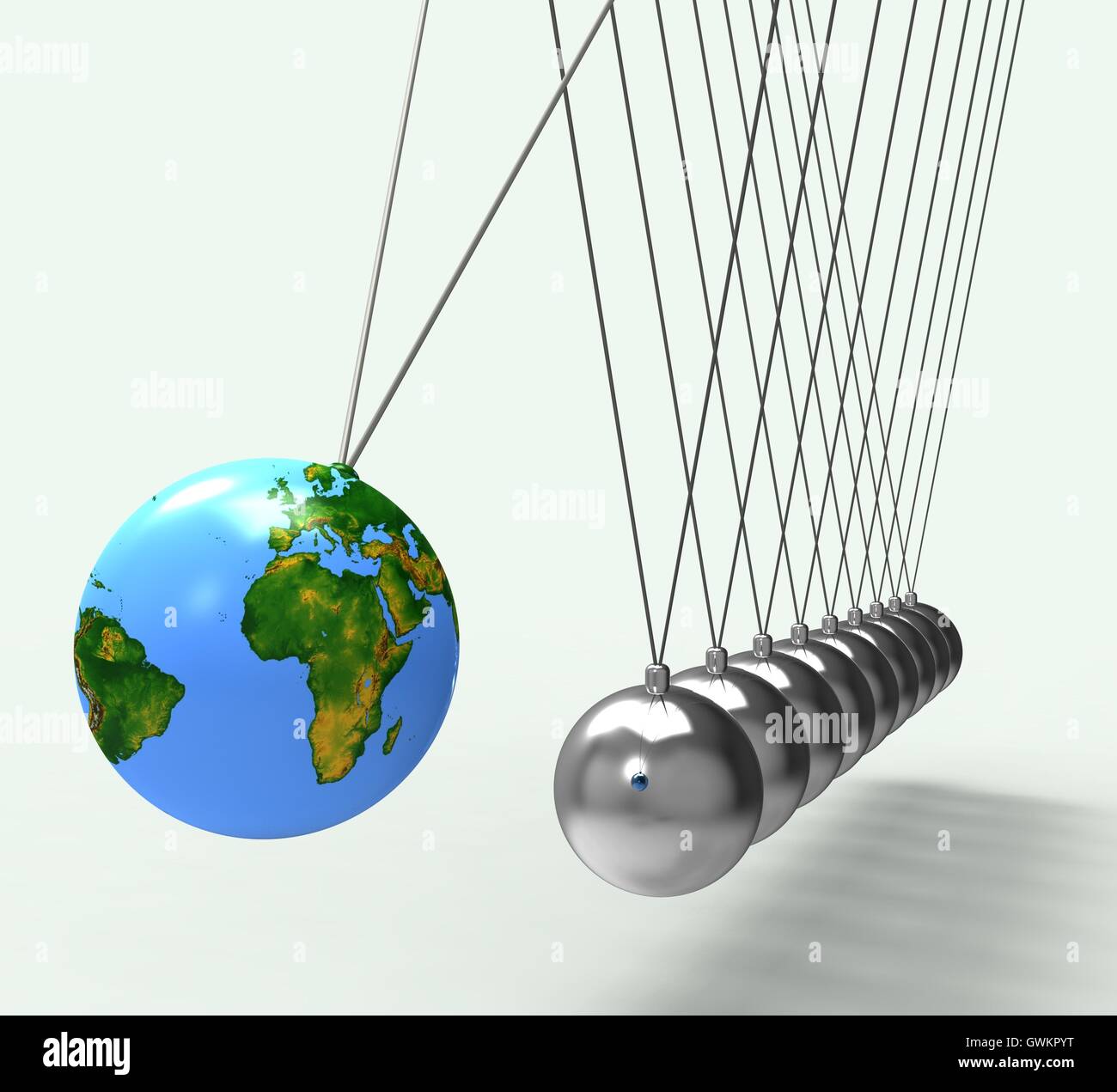 World Globe Shows Global Worldwide Conservation Stock Photo - Alamy