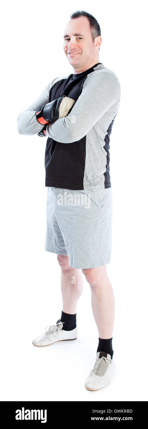 caucasian boxer 40 years old Stock Photo - Alamy