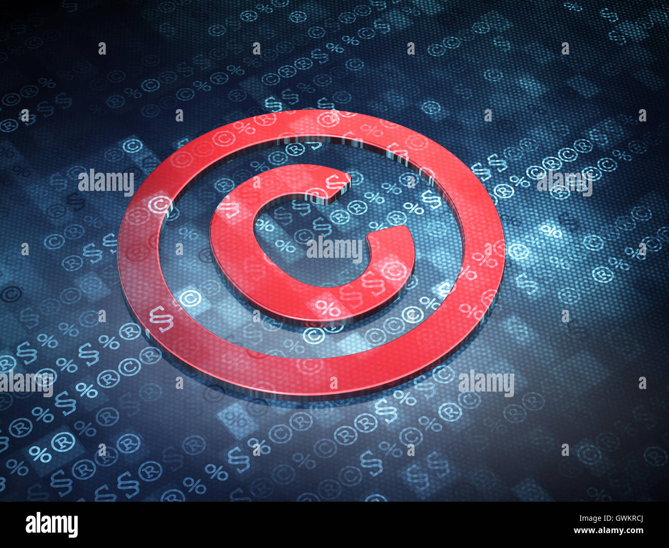 Law concept: Blue Copyright on digital background Stock Photo - Alamy
