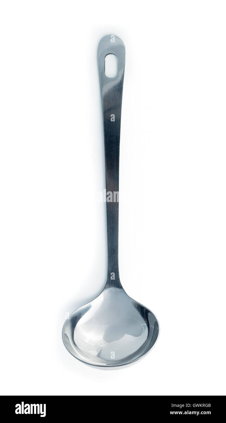 top view laddle isolated on a white background Stock Photo - Alamy