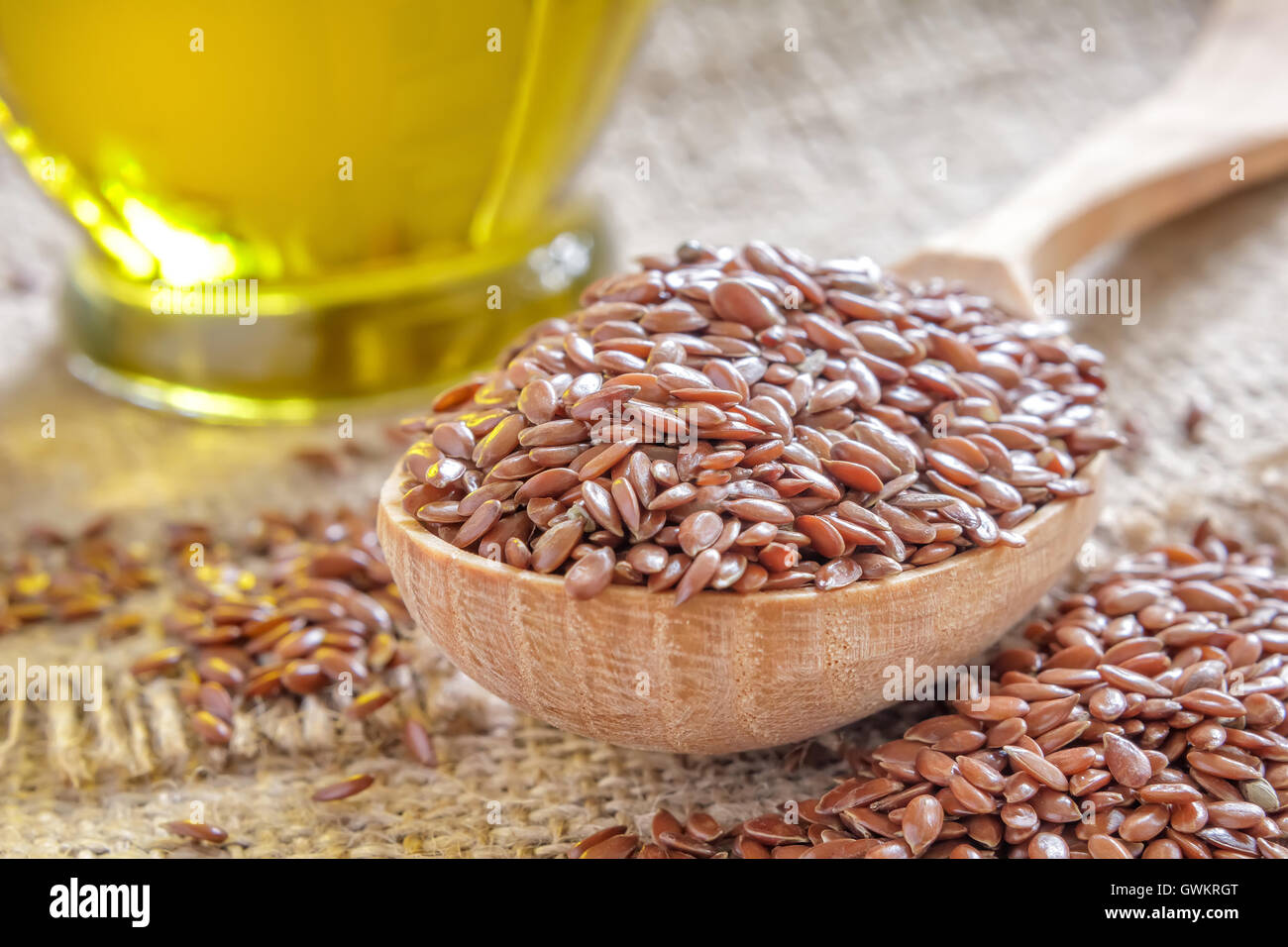 Closeup detail flax seeds hi-res stock photography and images - Alamy