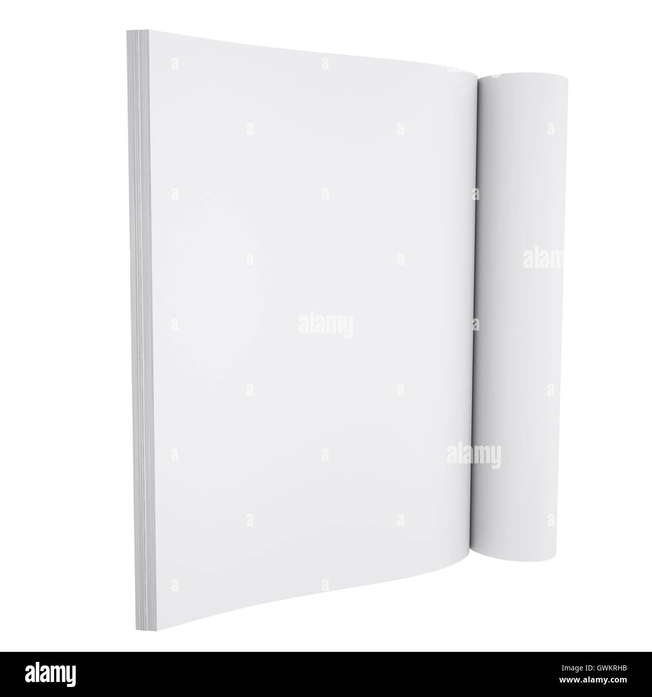 Open white book Stock Photo - Alamy