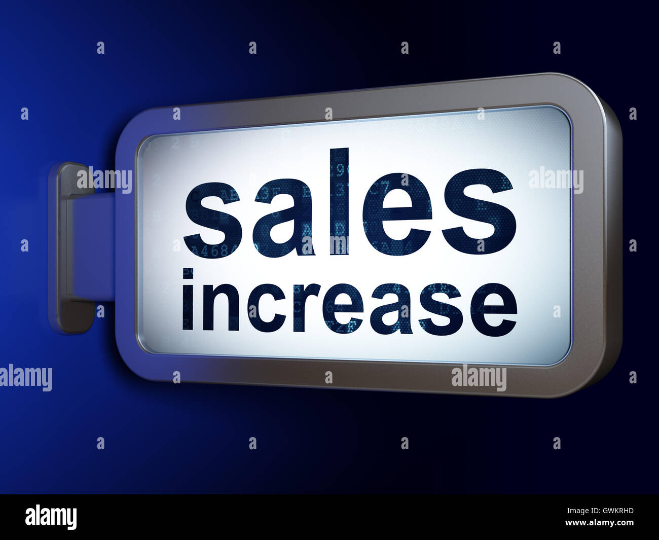 Marketing concept: Sales Increase on billboard background Stock Photo ...