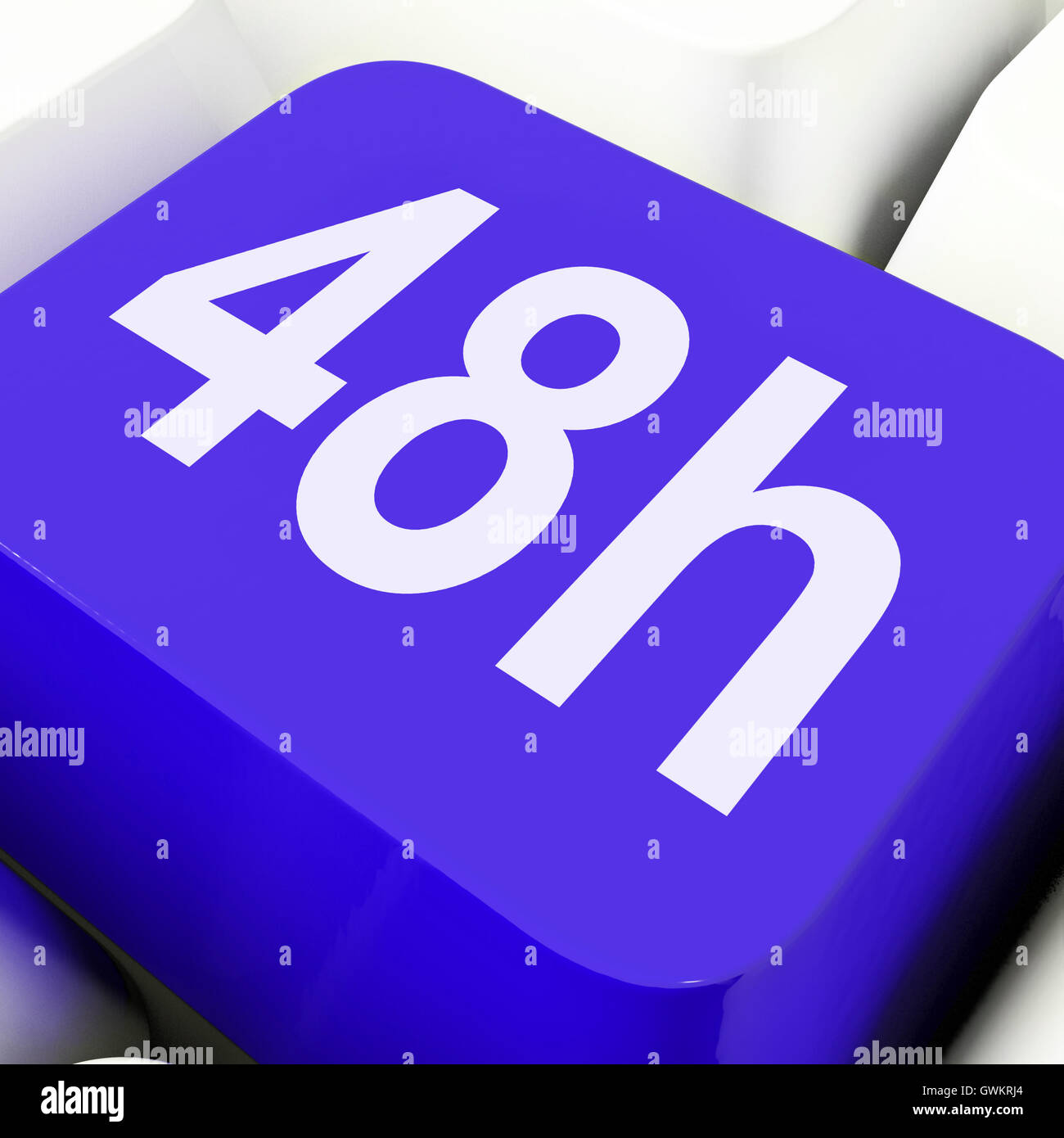 Forty Eight Hour Key To Show Time Stock Photo - Alamy