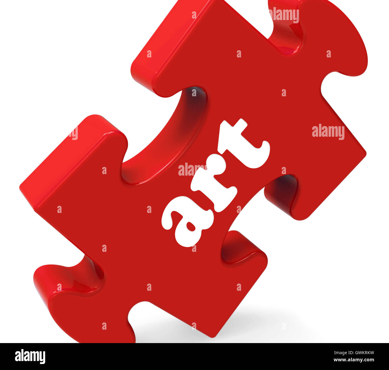 Art Puzzle Shows Creative Arts Artist And Artwork Stock Photo - Alamy