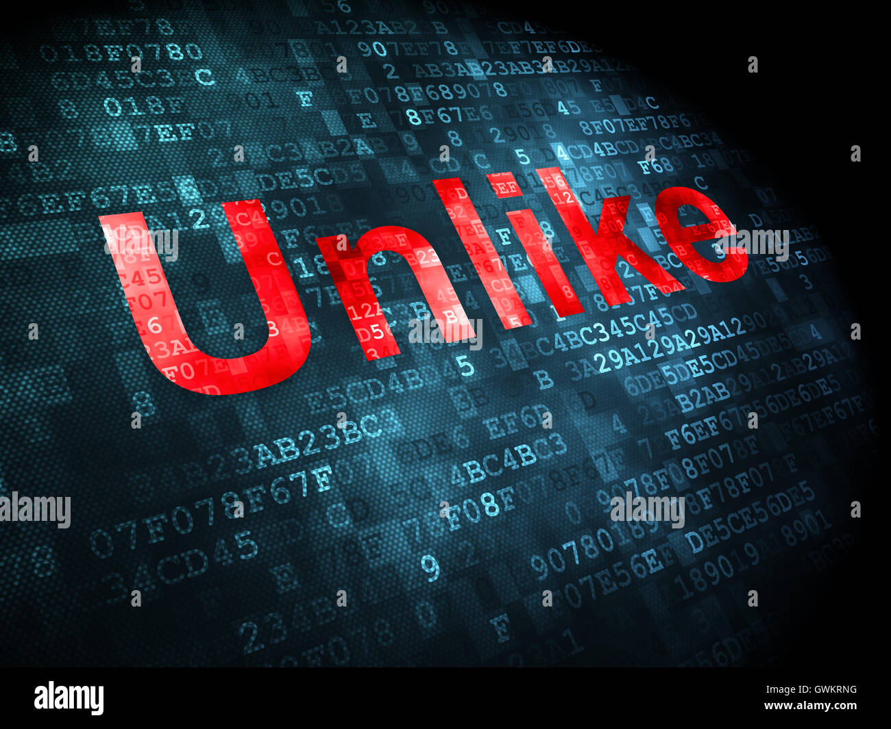 Social media concept: Unlike on digital background Stock Photo - Alamy