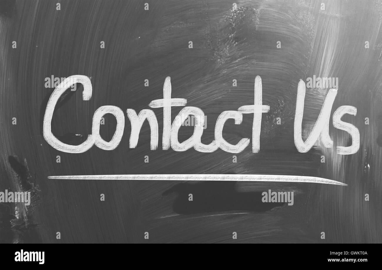 Contact Us Concept Stock Photo - Alamy