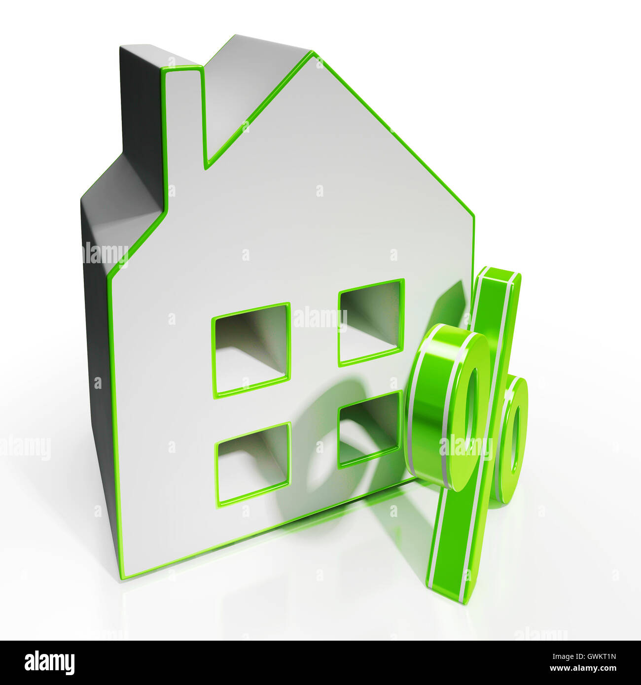 Percentage sign and house hi-res stock photography and images - Alamy