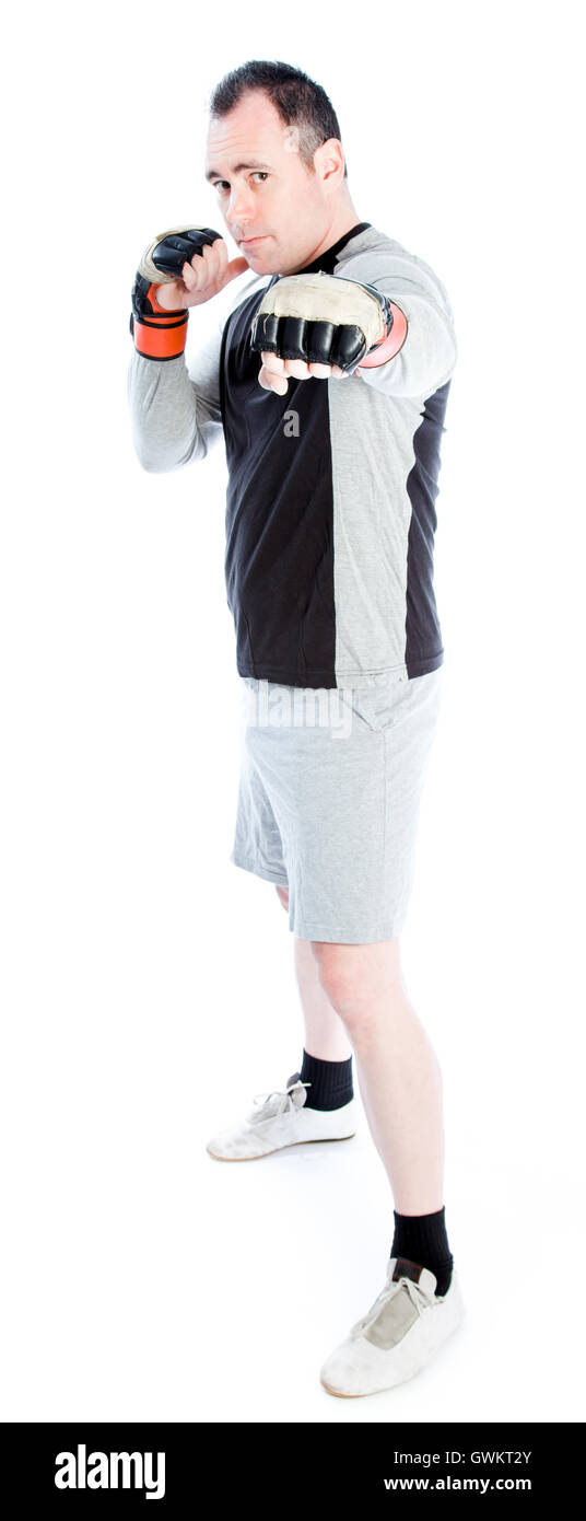 caucasian boxer 40 years old Stock Photo - Alamy
