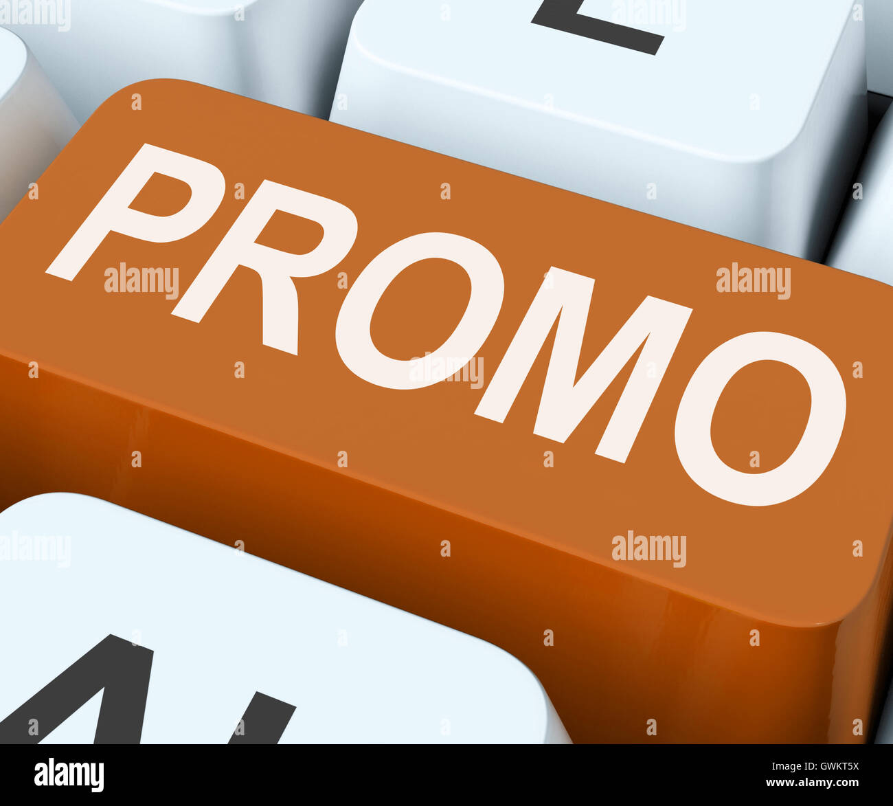Promo Button Shows Discount Reduction Or Save Stock Photo - Alamy