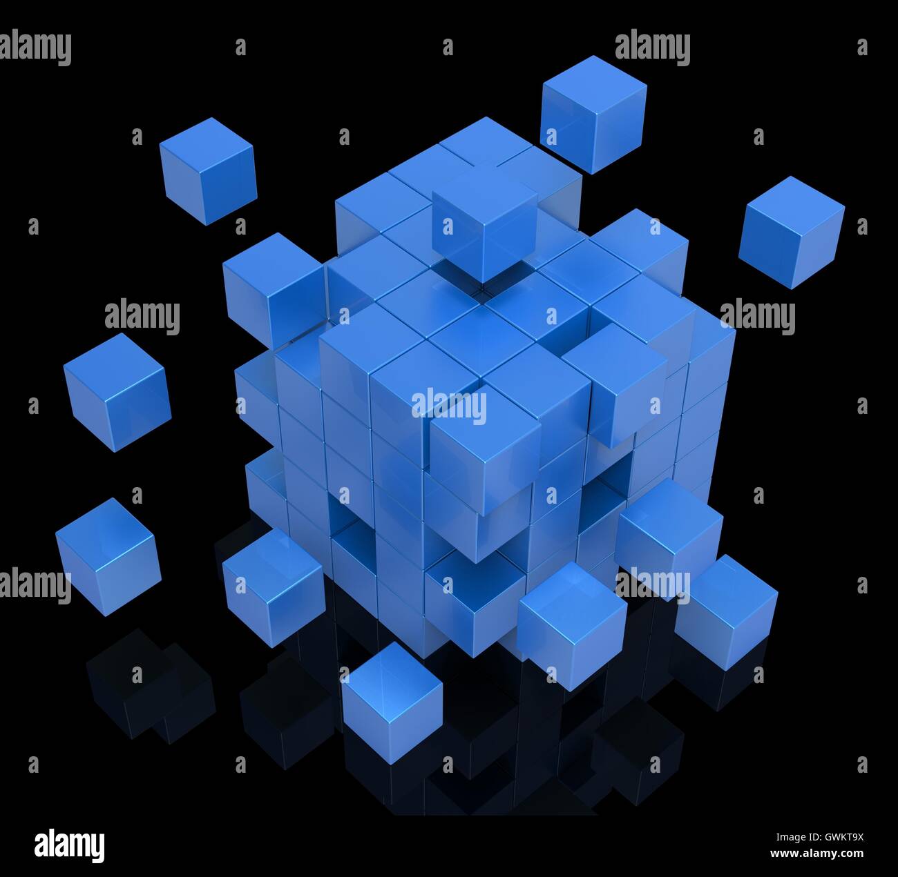 3d puzzle blocks hi-res stock photography and images - Alamy