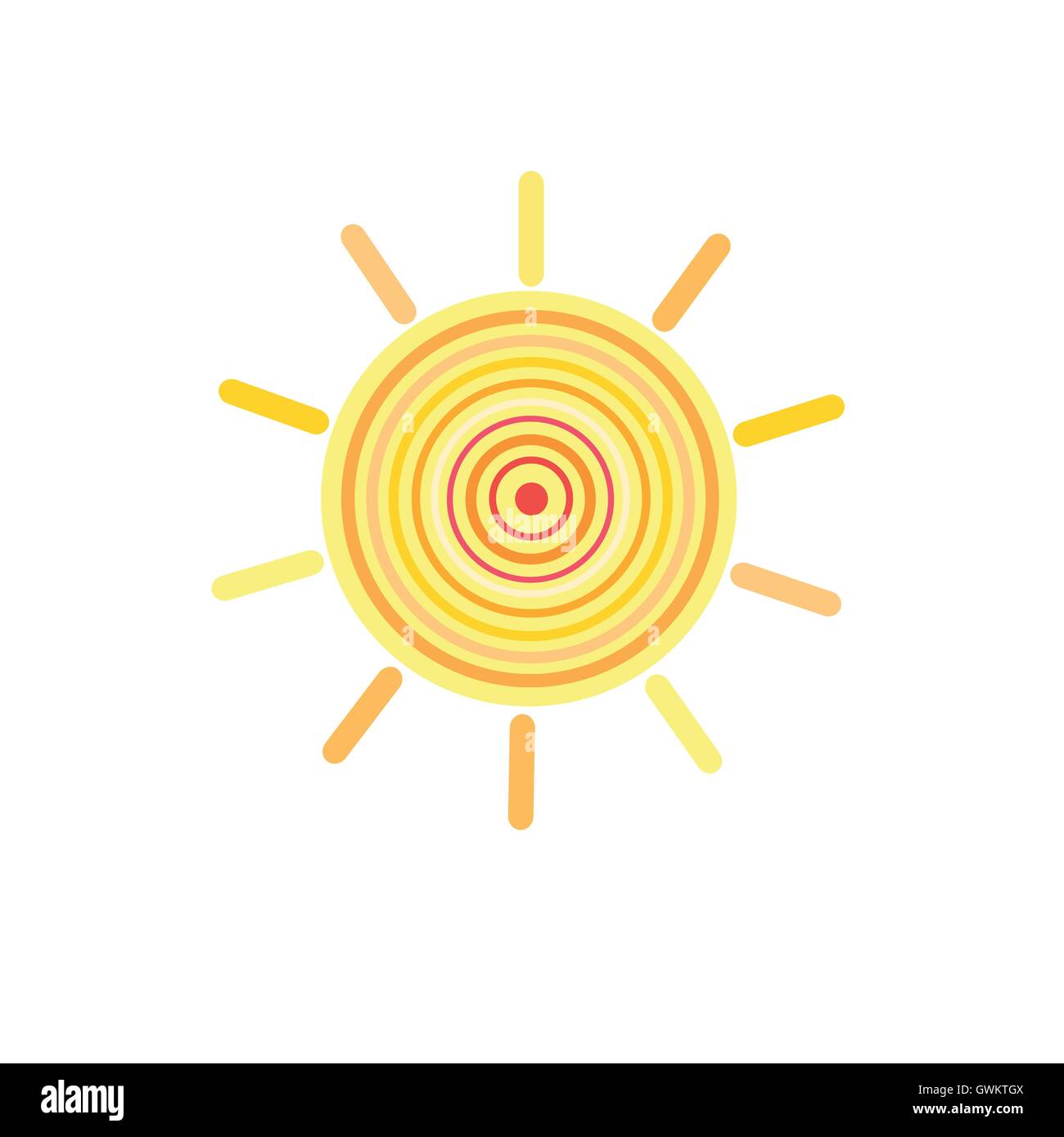 Sign of the sun color Stock Vector Image & Art - Alamy