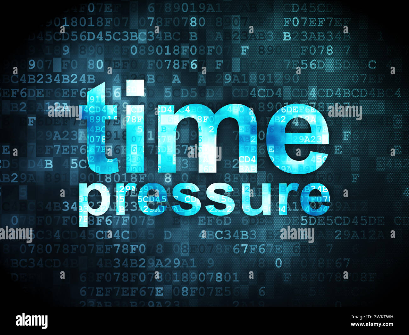 Timeline concept: Time Pressure on digital background Stock Photo - Alamy