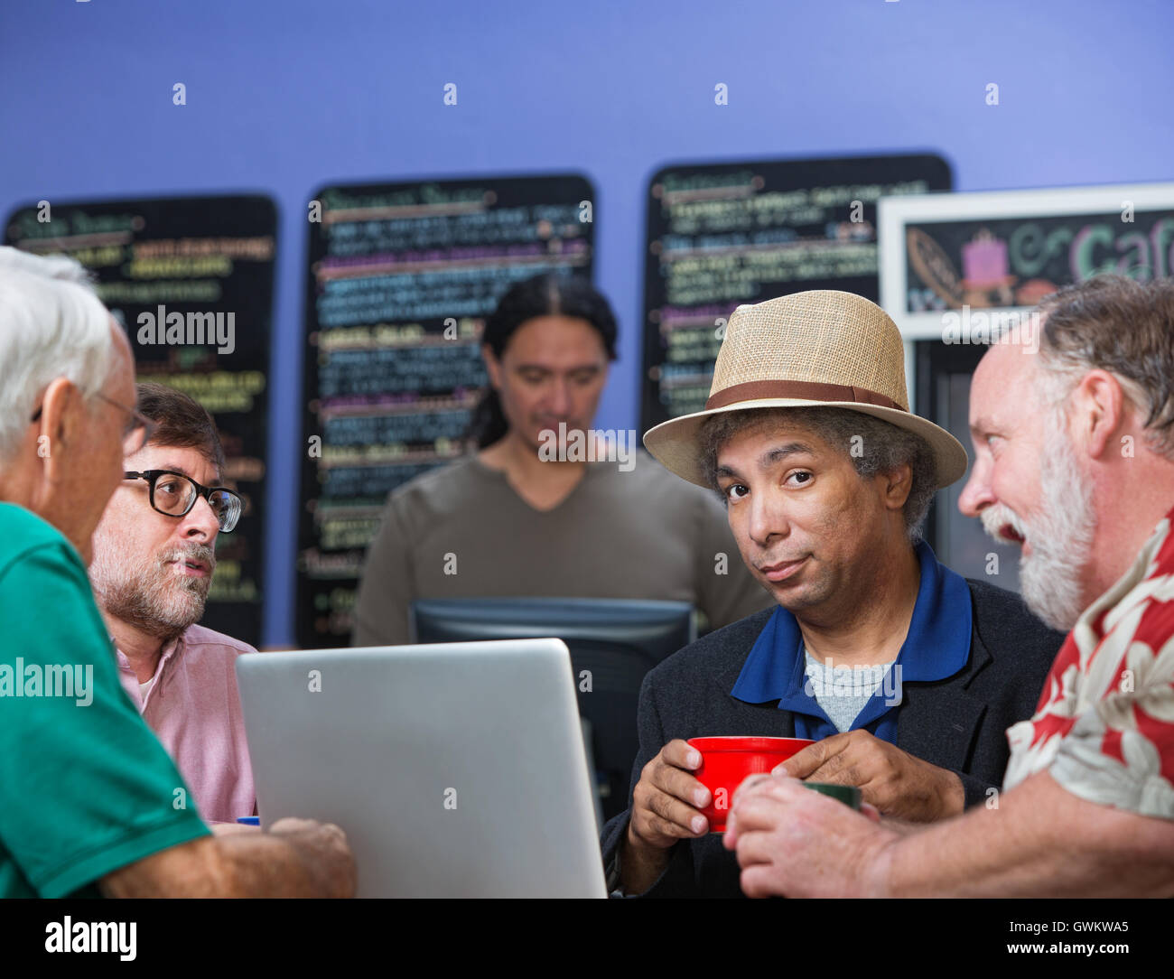 Diverse Men Talking Stock Photo - Alamy