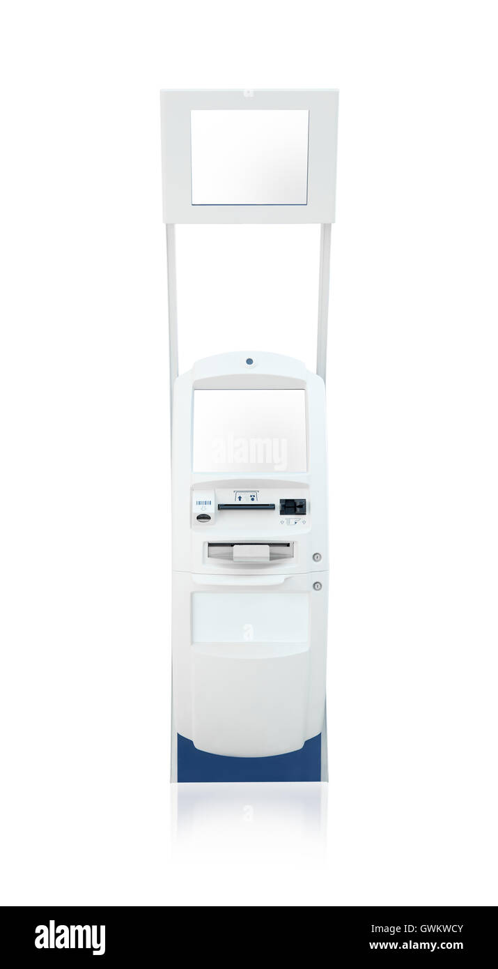 kiosk isolated on a white background Stock Photo - Alamy