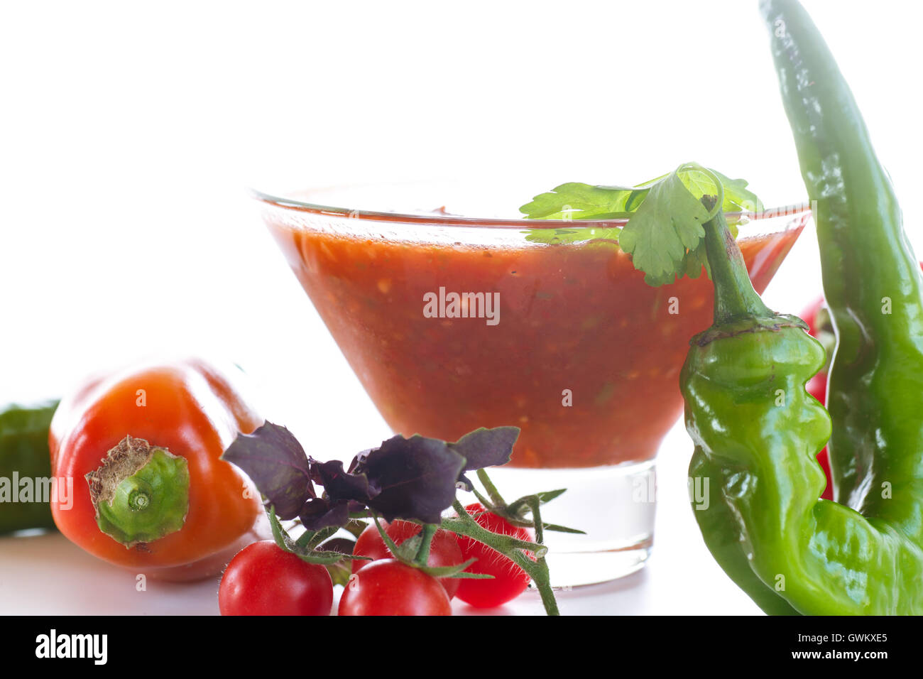 Adjika sauces from fresh vegetables Stock Photo - Alamy