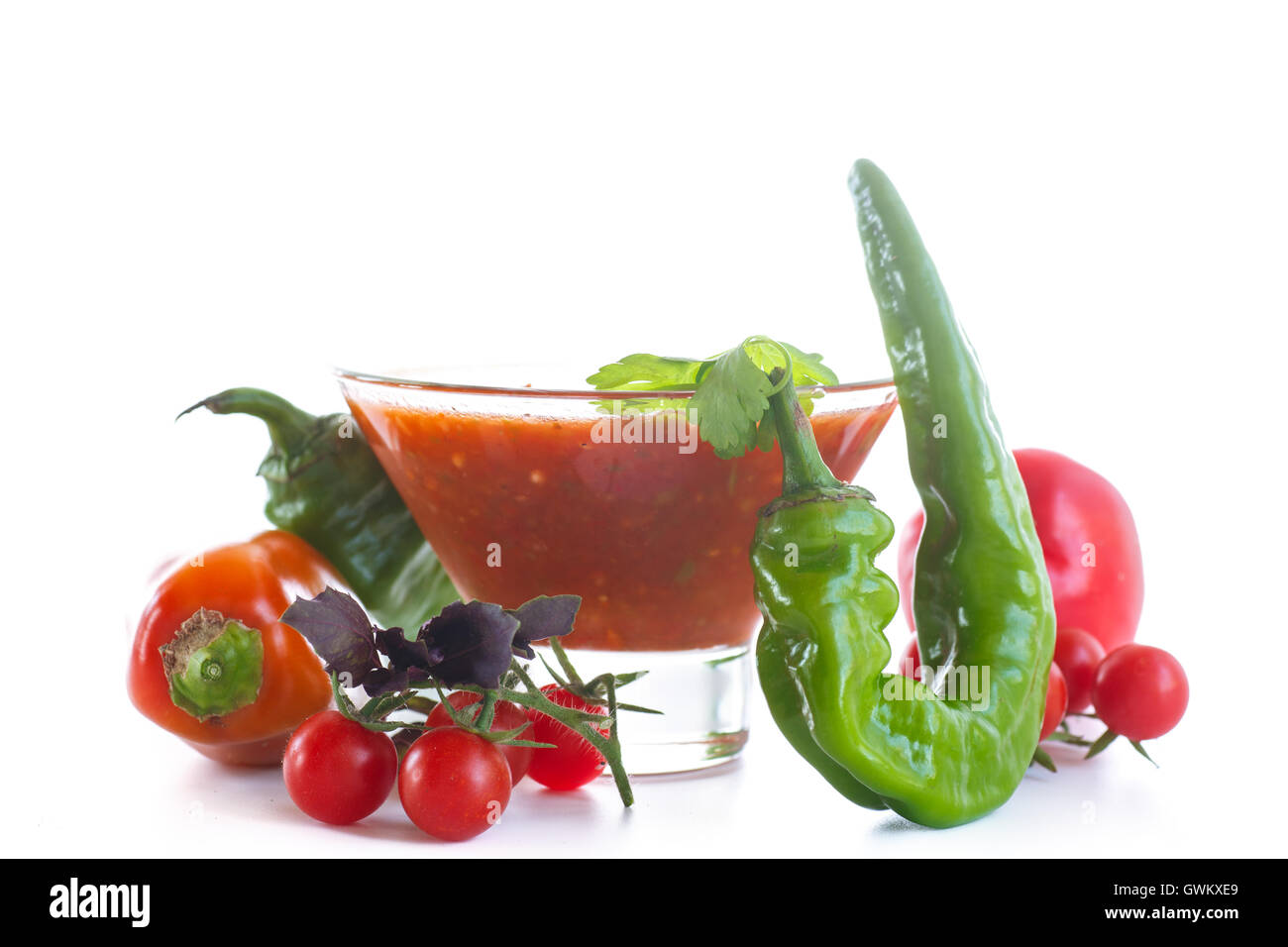 Adjika sauces from fresh vegetables Stock Photo - Alamy
