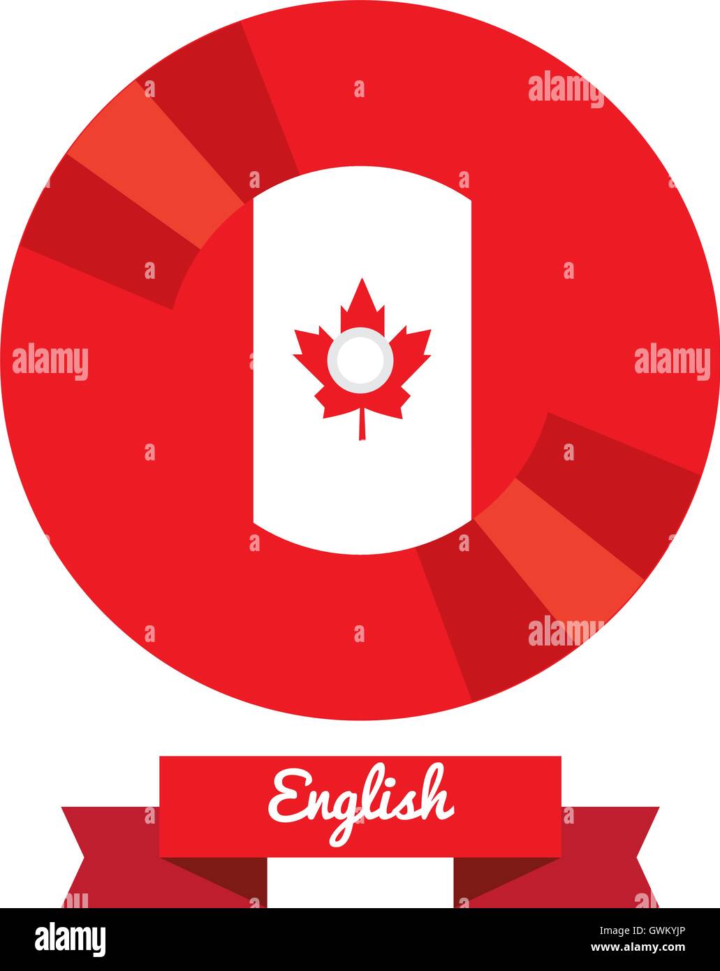 Learn english graphic design, Isolated CD, Vector illustration Stock ...