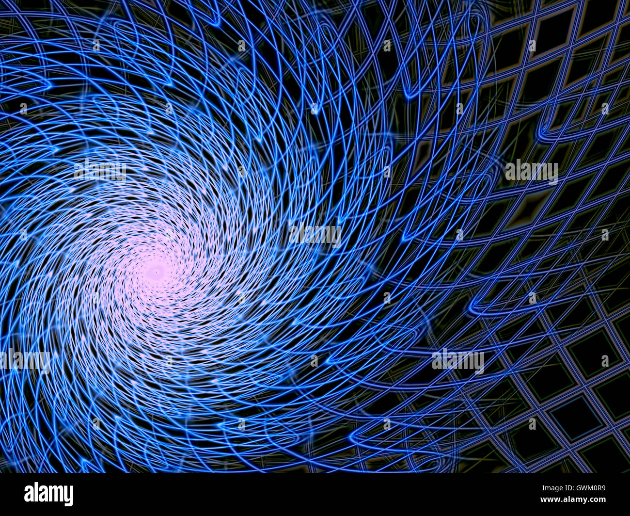 Abstract net spiral - digitally generated image Stock Photo - Alamy