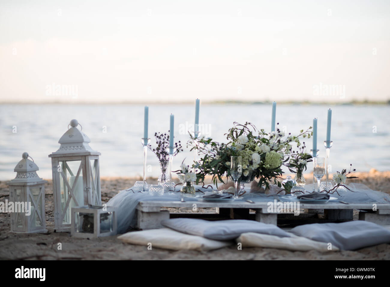 accessories at the wedding table. accessories at the wedding table on ...