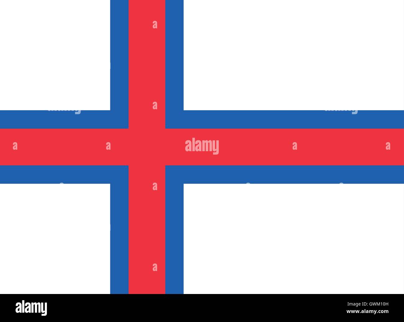Faroe Islands flag, accurate vector illustration, official colors ...
