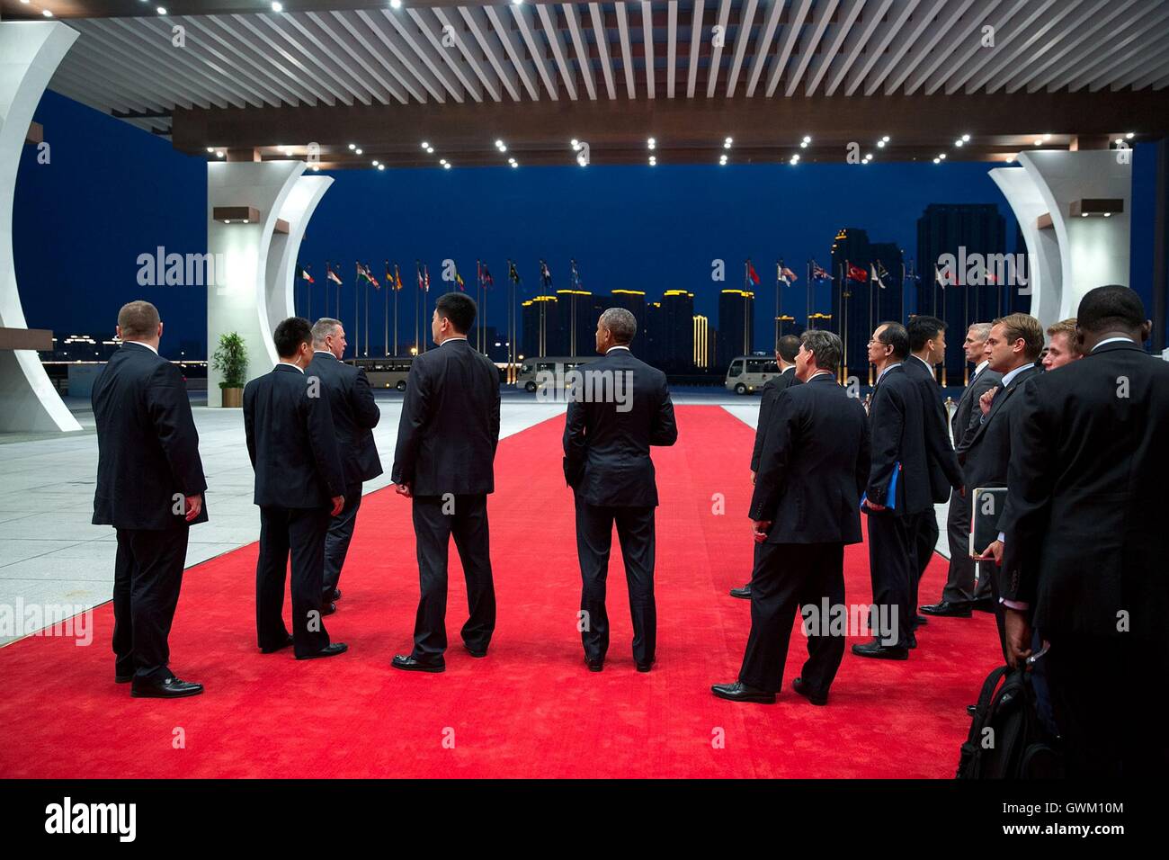 U.S President Barack Obama waits to depart the G20 Summit at the ...