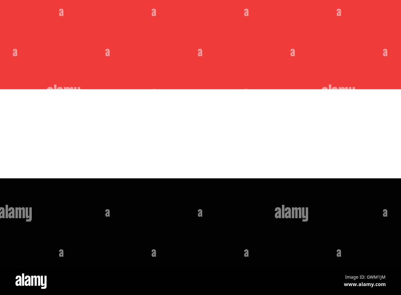 Yemen flag , official colors and proportion , accurate vector ...