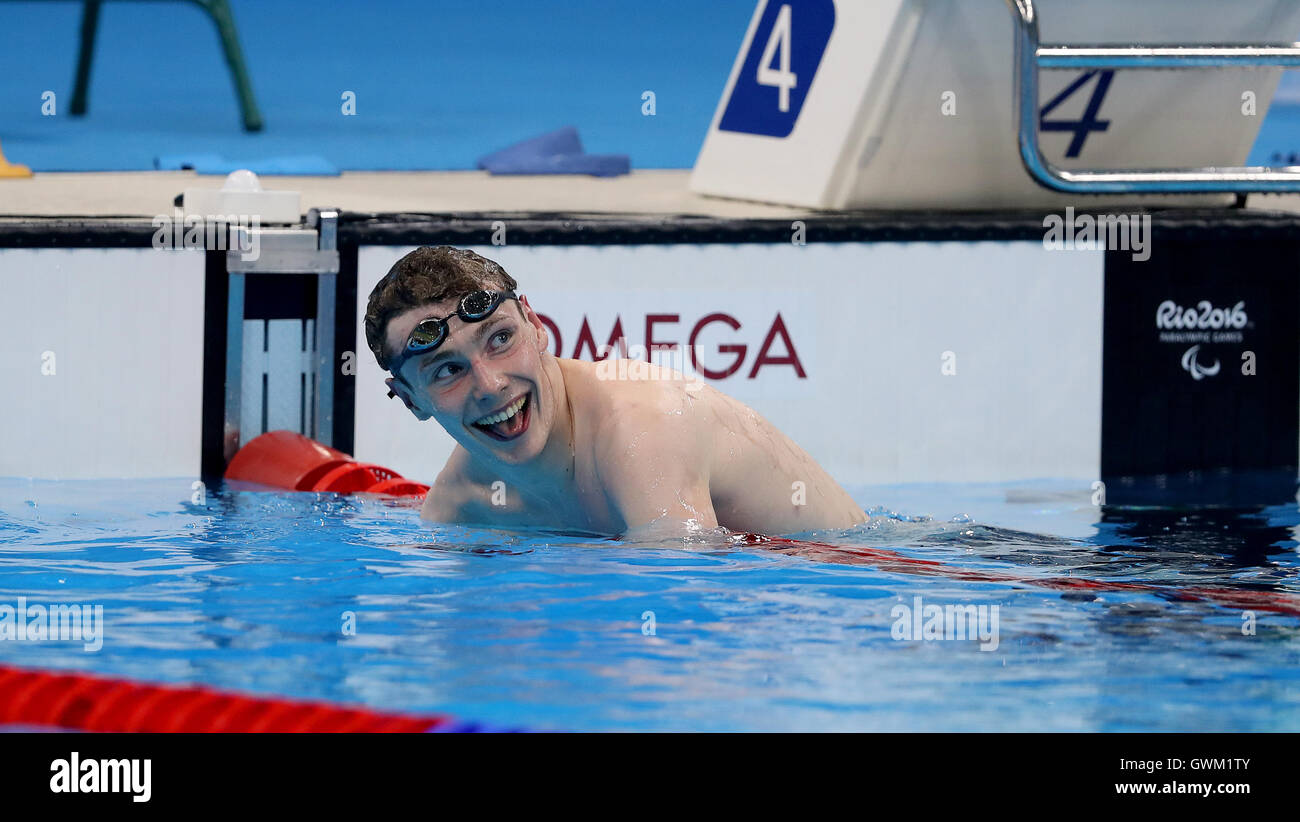 Great Britain's Matthew Wylie celebrates winning the Men's 50m ...