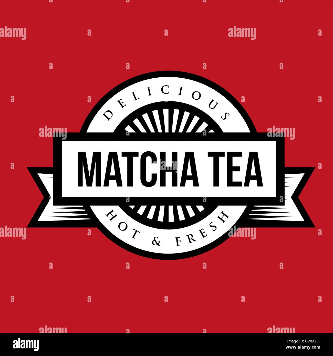 Vintage cup hot mint Stock Vector Images - Alamy