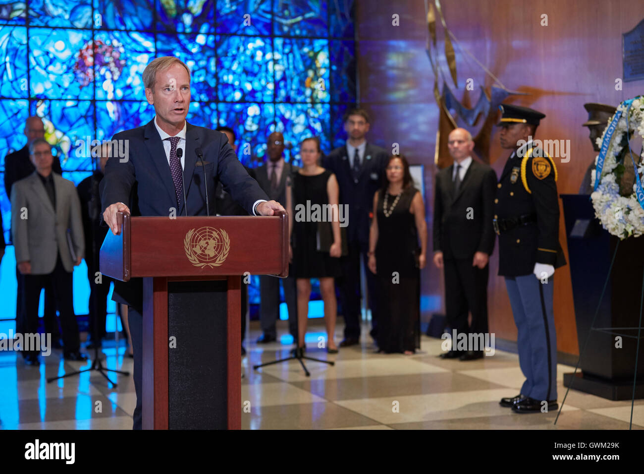 New York, United States. 13th Sep, 2016. H. E. Mr. Olof Skoog ...