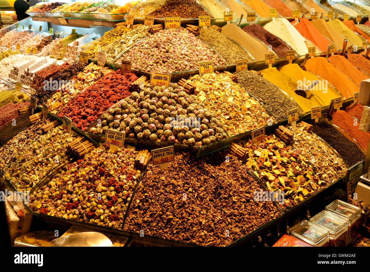 Spice Bazaar in Istanbul Stock Photo - Alamy