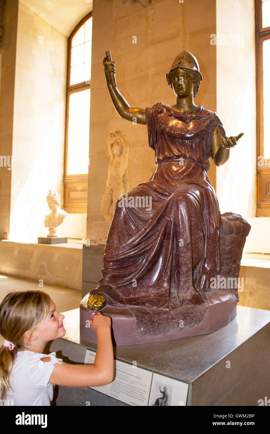 Cute Girl at the Museum Stock Photo - Alamy