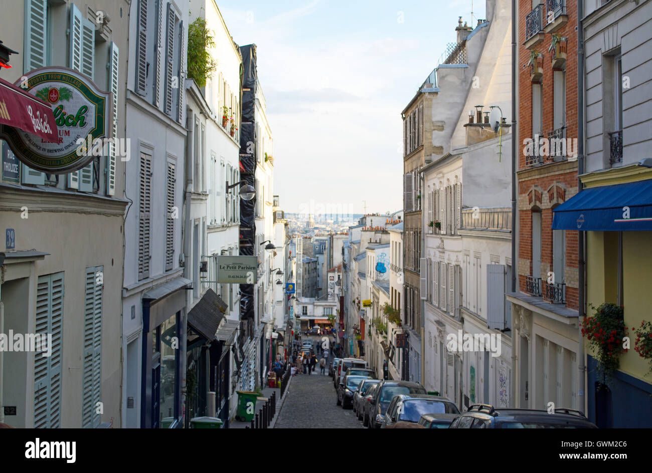 Paris Narrow Streets Stock Photo - Alamy