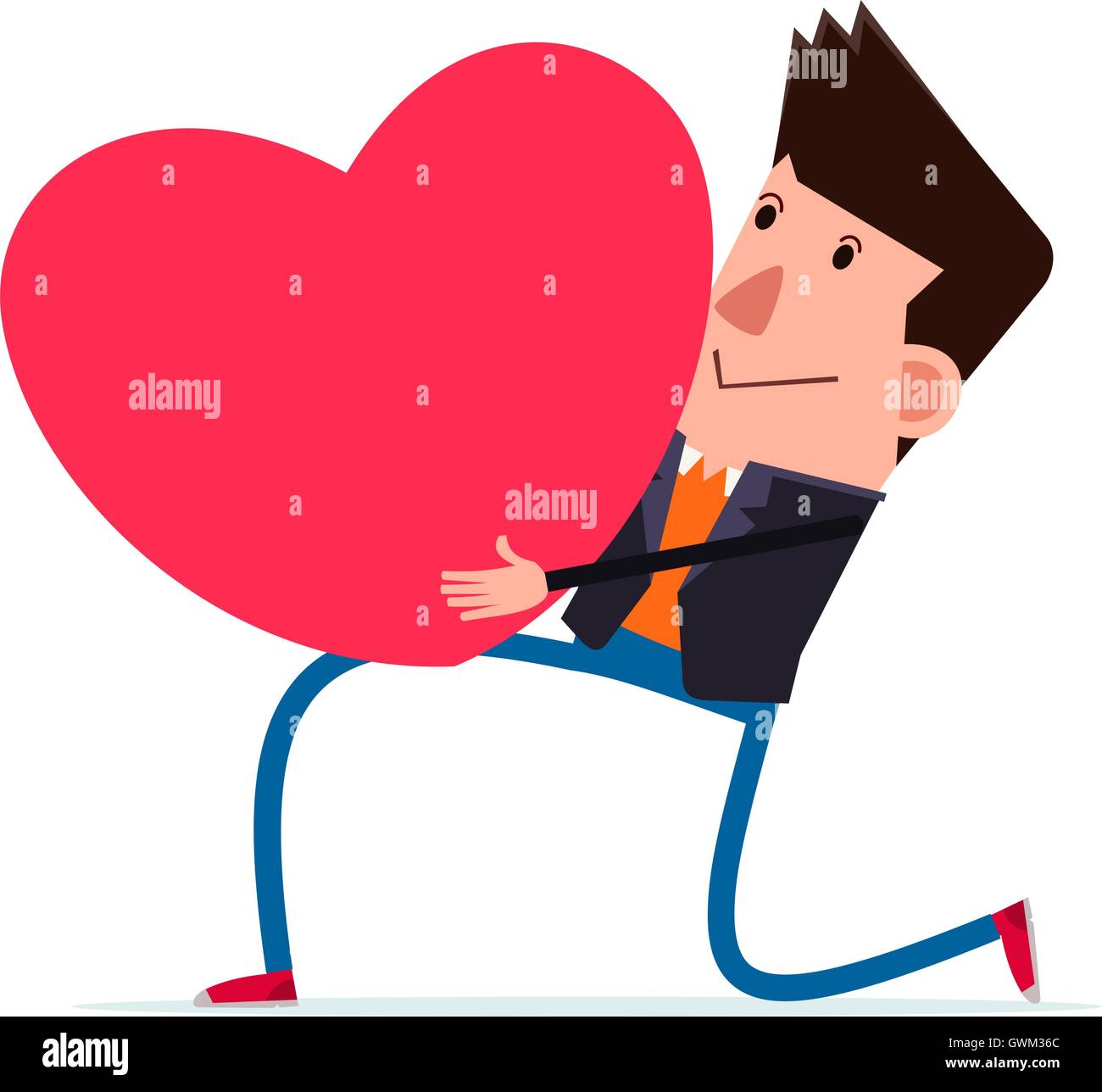 young man in a natty suit confess his feeling to the woman he love ...